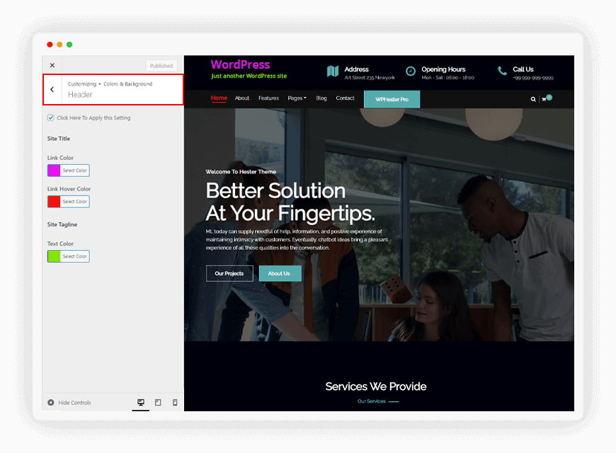 WPHester WordPress Theme Spice Themes